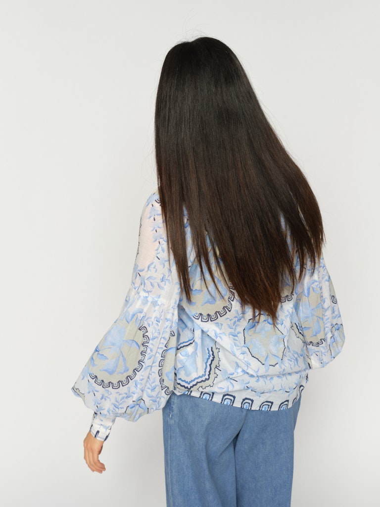 Mos Mosh Wylde Orchid Blouse Blue | Alana Interiors | Alana Rewards